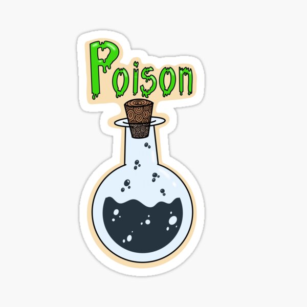 "Poison Bottle" Sticker for Sale by ash-yeackley | Redbubble