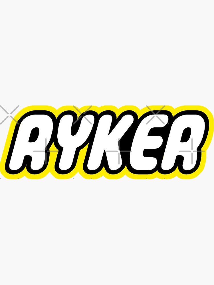 "Ryker Trending Bricks personalize" Sticker for Sale by Urosek | Redbubble