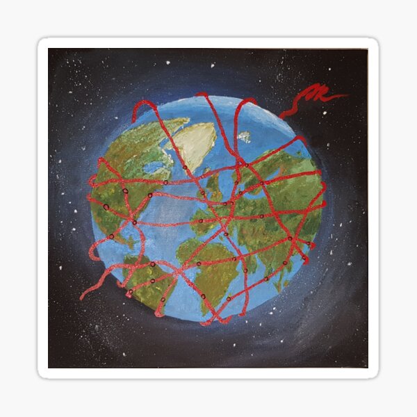 "A Red String" Sticker by kokorenbo | Redbubble