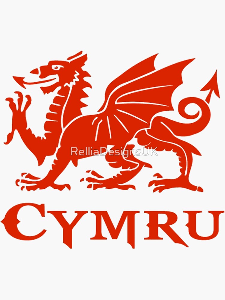 "Cymru Wales Dragon Flag Clear Background T-Shirt, Poster, Sticker ...