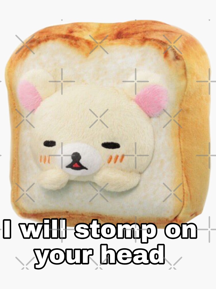 I will stomp on your head" Sticker for Sale by babybummy | Redbubble