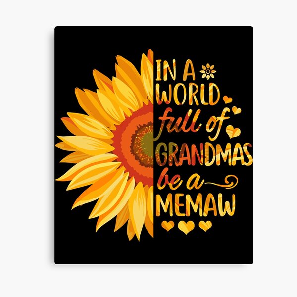 Memaw Canvas Prints | Redbubble