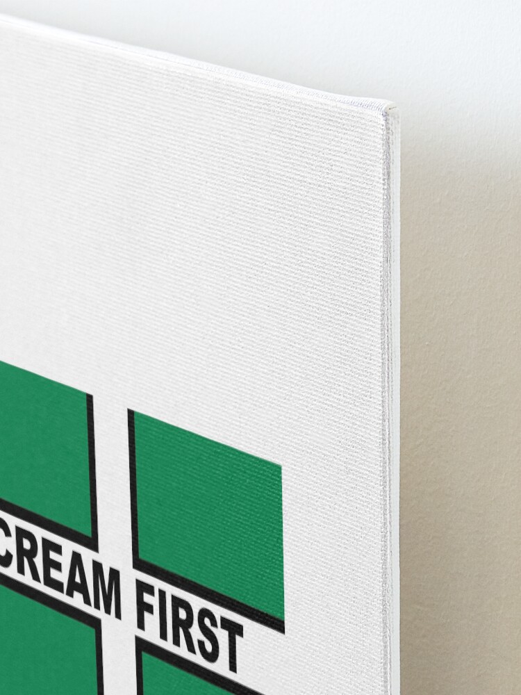 "Cream First Devon Flag of Saint Petroc Statement T-Shirt, Poster ...