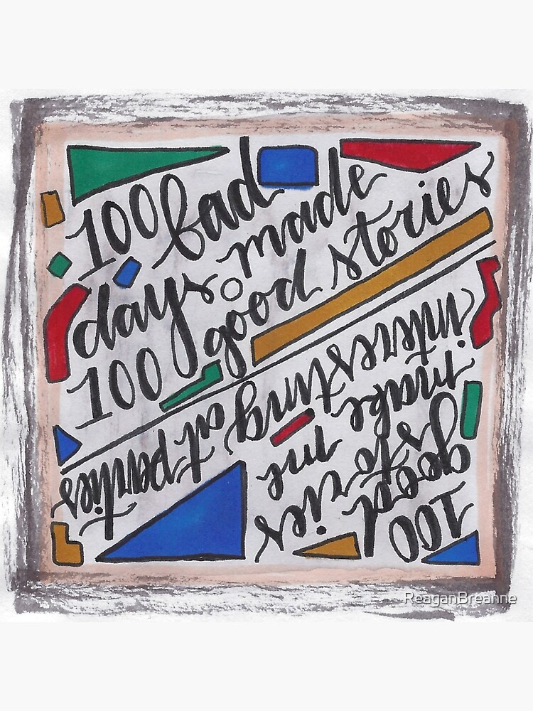 Ajr 100 Bad Days Sticker For Sale By Reaganbreanne Redbubble