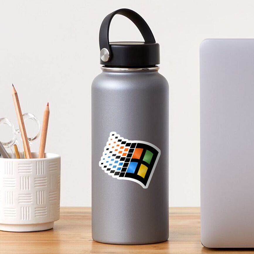 "Classic Windows Logo " Sticker for Sale by trippyv1 | Redbubble