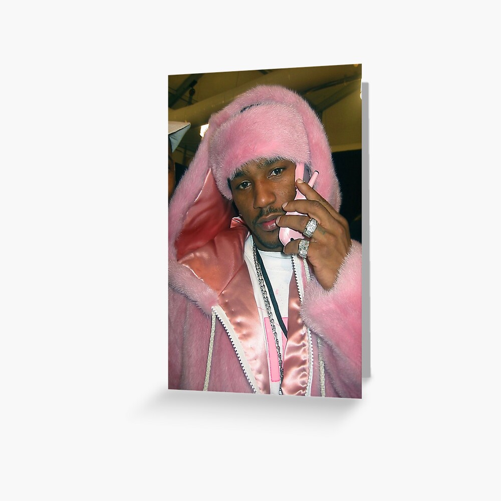 "Cam’ron All Pink 2000’s furry coat" Greeting Card by amyshah | Redbubble