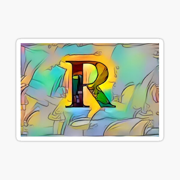 "R letter " Sticker by Best2020 | Redbubble