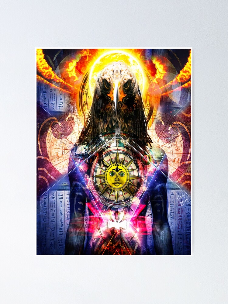 "Heru The Egyptian God Horus" Poster for Sale by CodyNorris | Redbubble