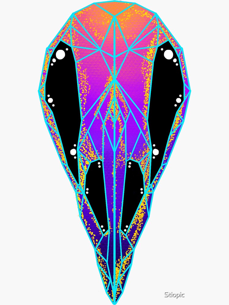 "Chicken skull" Sticker by Stiopic | Redbubble