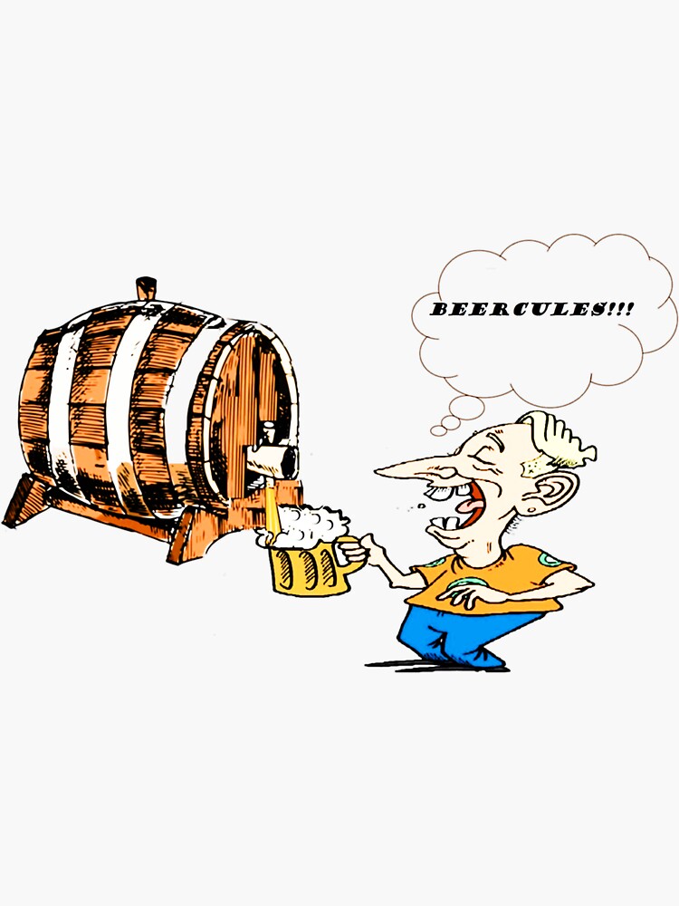 "Do you like Beer ??? Are You Beercules ??" Sticker for Sale by ...