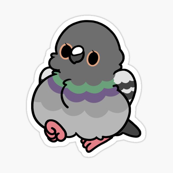 "Rock Dove (Pigeon) - Kawaii Birbs" Sticker by blirbos | Redbubble