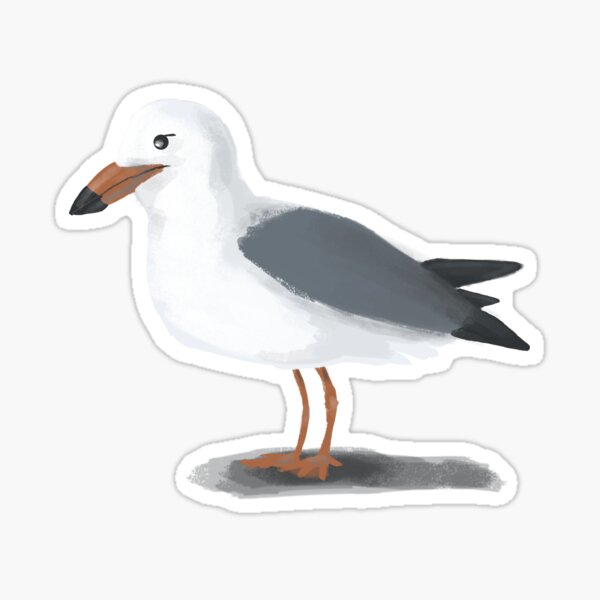 "Seagull" Sticker for Sale by Mirrortail | Redbubble