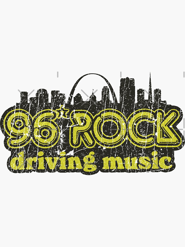 "96 Rock St. Louis Radio" Sticker for Sale by jacobcdietz | Redbubble