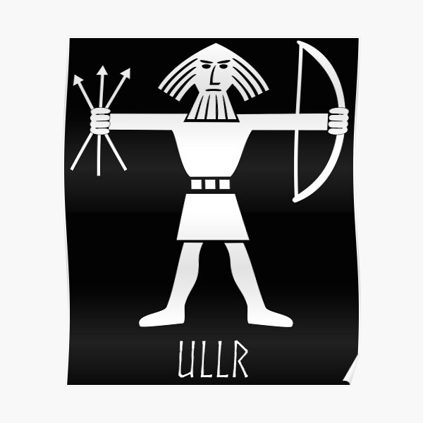 "Ullr Norse Viking God of Archery Ski Hunting Winter" Poster by jutulen ...