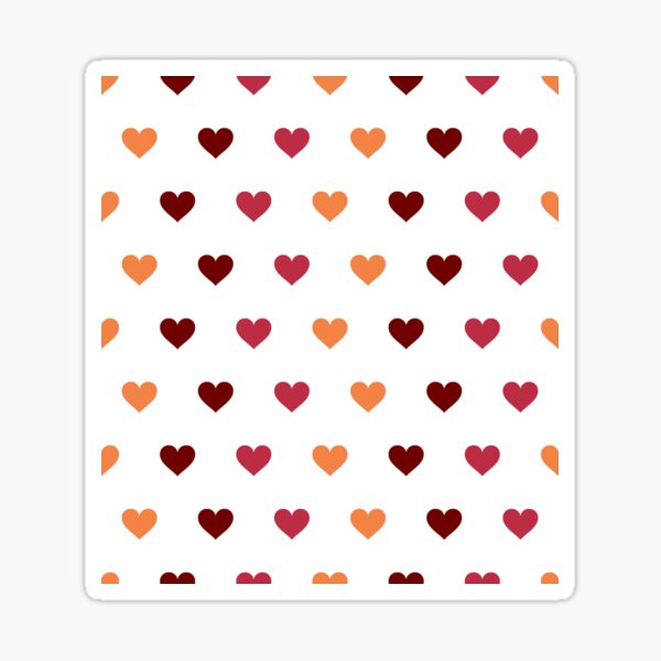 "Heart Pattern" Sticker for Sale by Kaldorei | Redbubble