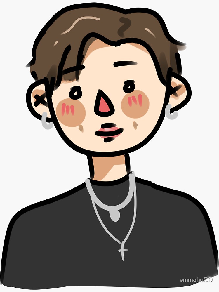 "Chibi Kim Namjoon (bts RM) " Sticker by emmahu00 | Redbubble