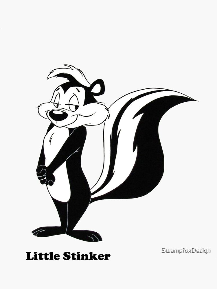 "Little Stinker" Sticker for Sale by SwampfoxDesign | Redbubble