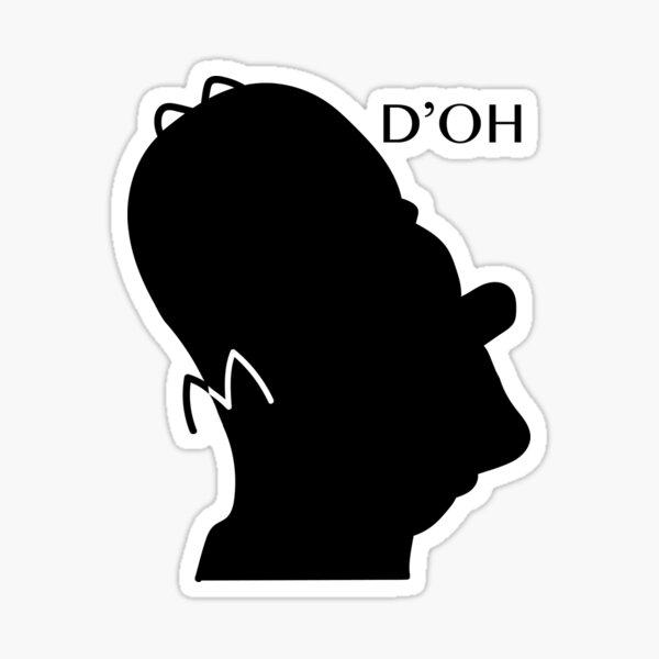 "Homer" Sticker by Joraunoga | Redbubble