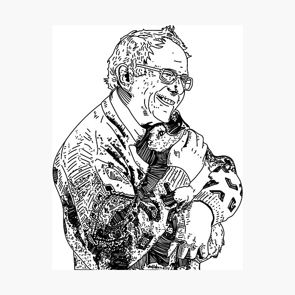 "Bernie Sanders Cat Man" Photographic Print for Sale by JLArtandDesign ...