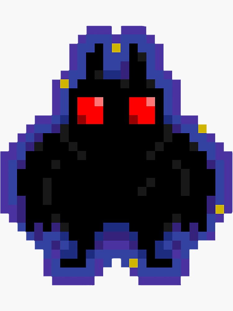Pegatina «Cute Mothman Cryptid Pixel Art» de MothmanDeeds | Redbubble