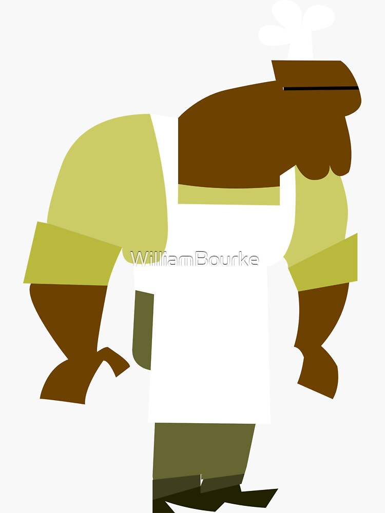 "Chef Hatchet - Total Drama Island" Sticker for Sale by WilliamBourke ...
