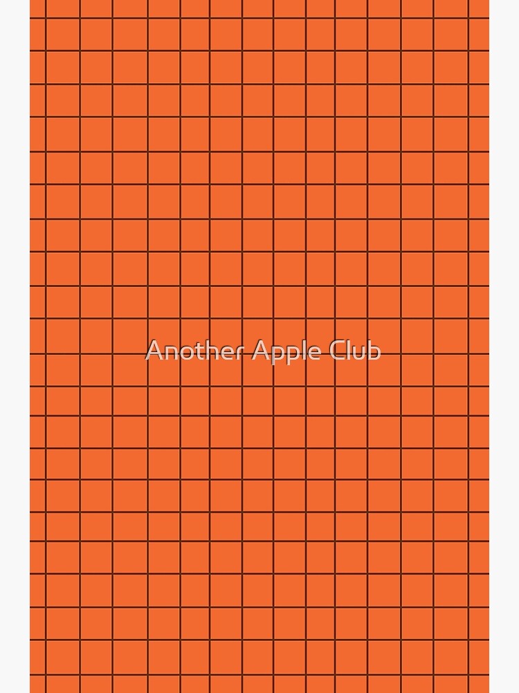 "Orange Grid Aesthetic Pattern" Poster for Sale by estellef | Redbubble