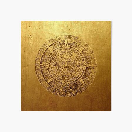 "Aztec Calendar Gold" Art Board Print for Sale by vashchen | Redbubble