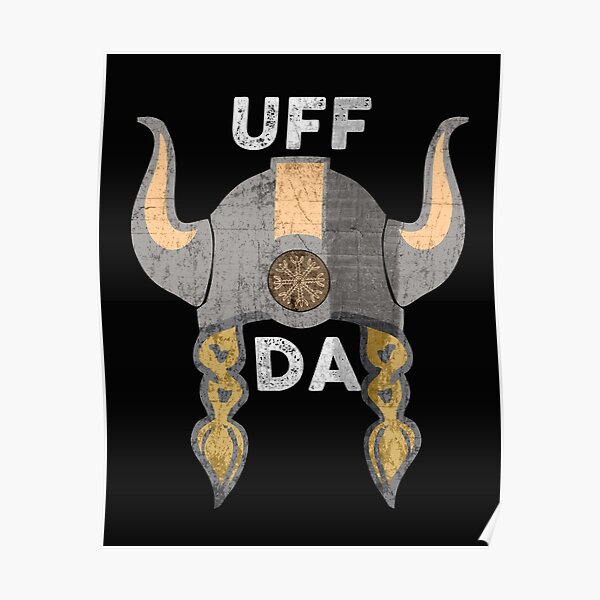 "Uff Da Viking Lady Helmet Funny Scandinavian Mythology Popular ...