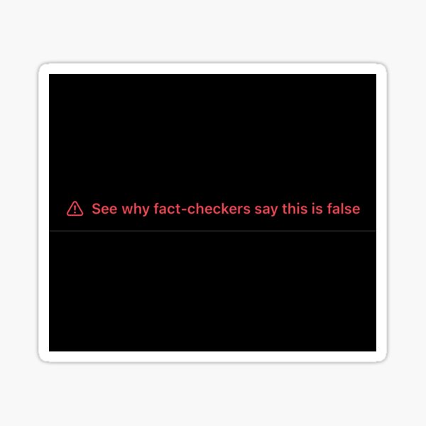 "Instagram fact check" Sticker for Sale by Rez0nance | Redbubble