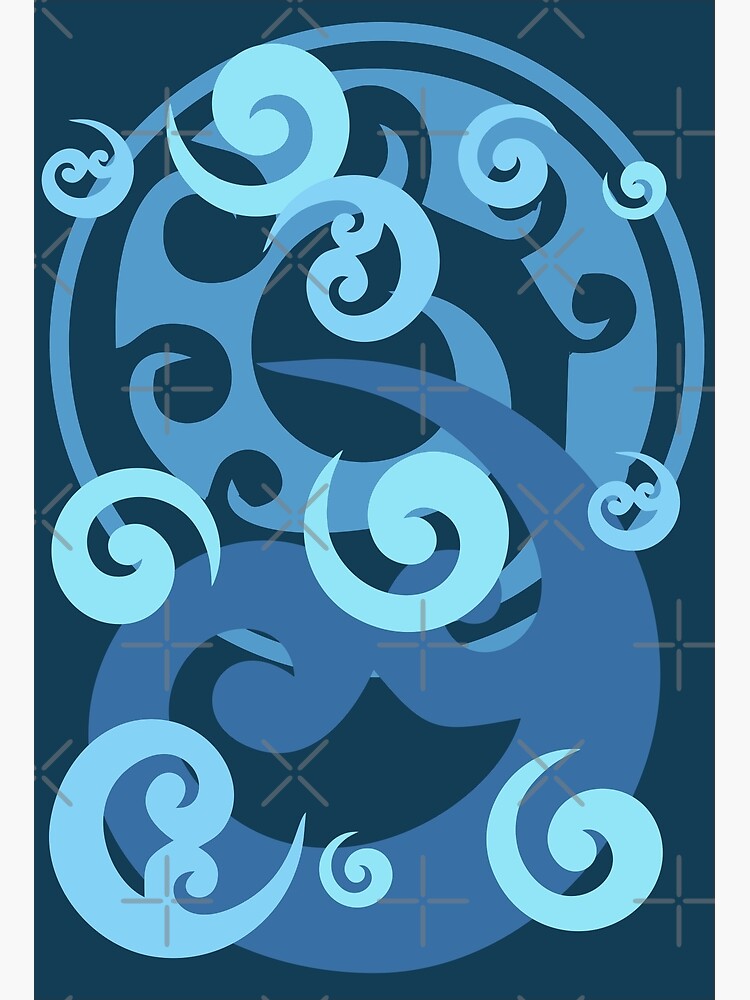 "Koru design, Blue" Poster for Sale by Kiwidom | Redbubble