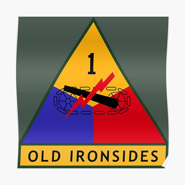 "1st Armored Division "Old Ironsides" (United States Army)" Poster by ...