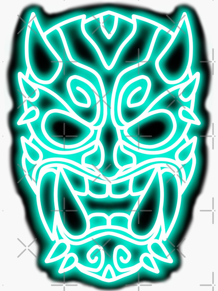 "Neon Demon Mask" Sticker for Sale by ArtOfAiden | Redbubble