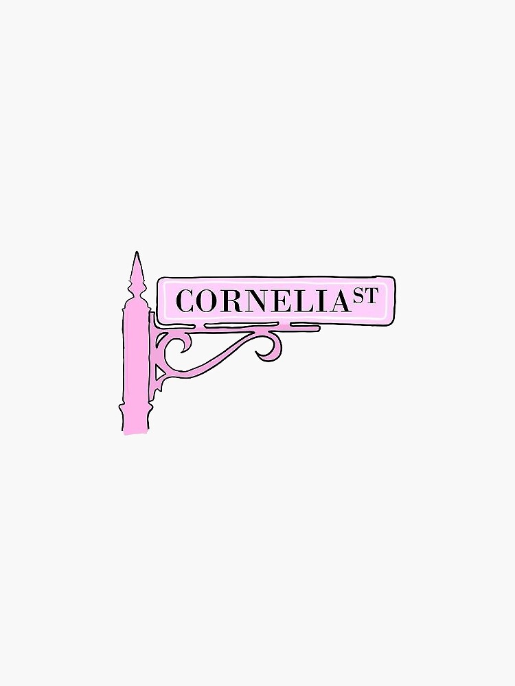 "cornelia street" Sticker for Sale by tassedetay | Redbubble
