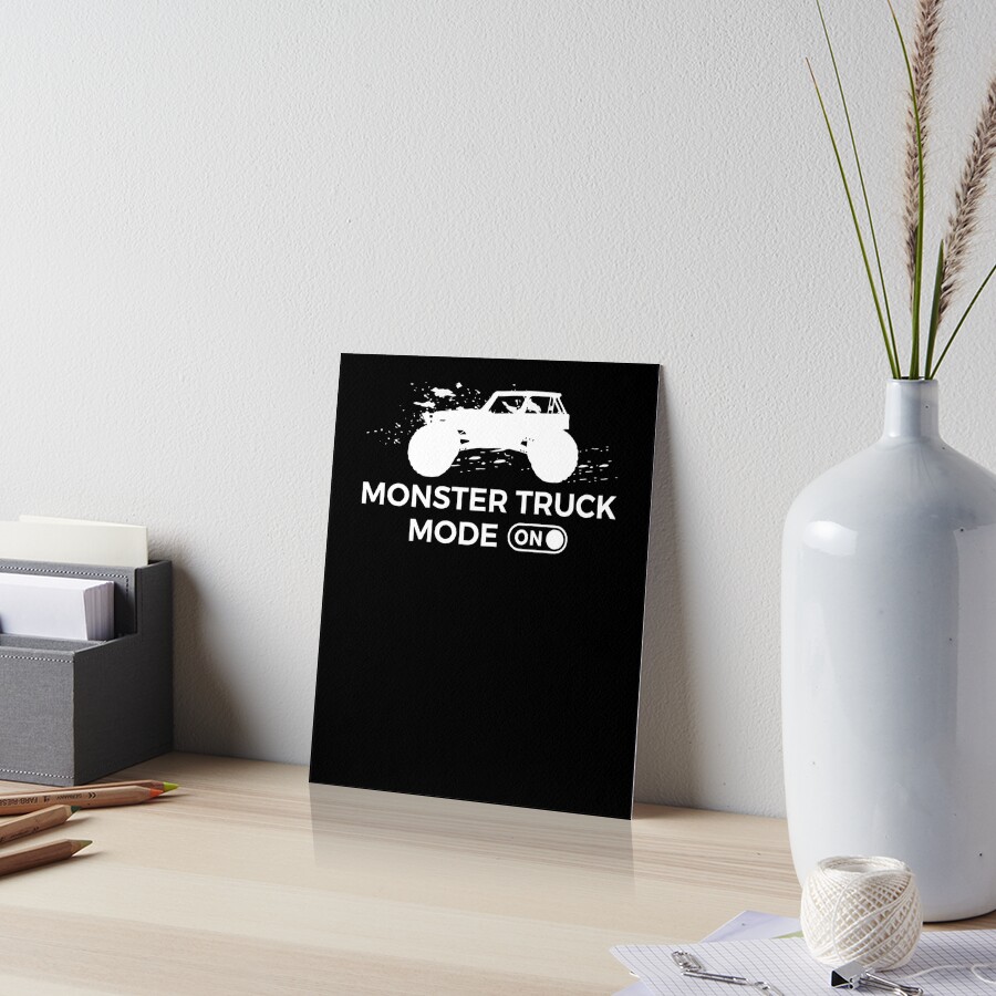 "Monster Truck Mode On Car Racing tuning" Art Board Print for Sale by ...