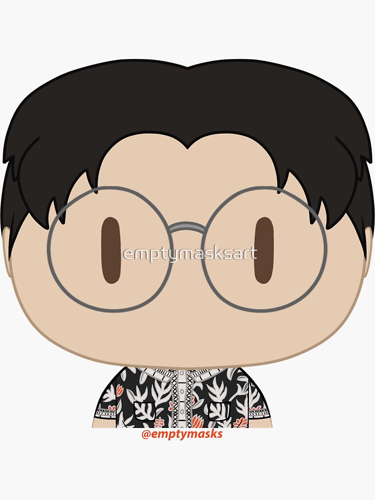 "Eric Derekson - Chibi Head Stickers" Sticker for Sale by emptymasksart ...