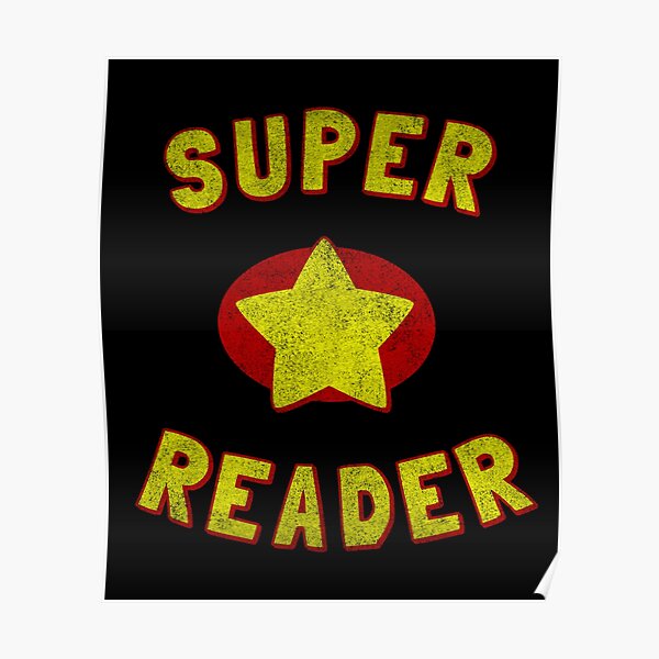 "Super Reader Vintage" Poster for Sale by flippinsg | Redbubble