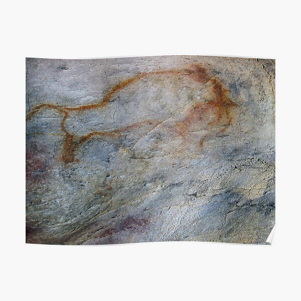 "Prehistoric art (The Bison)" Poster for Sale by buttonpresser | Redbubble