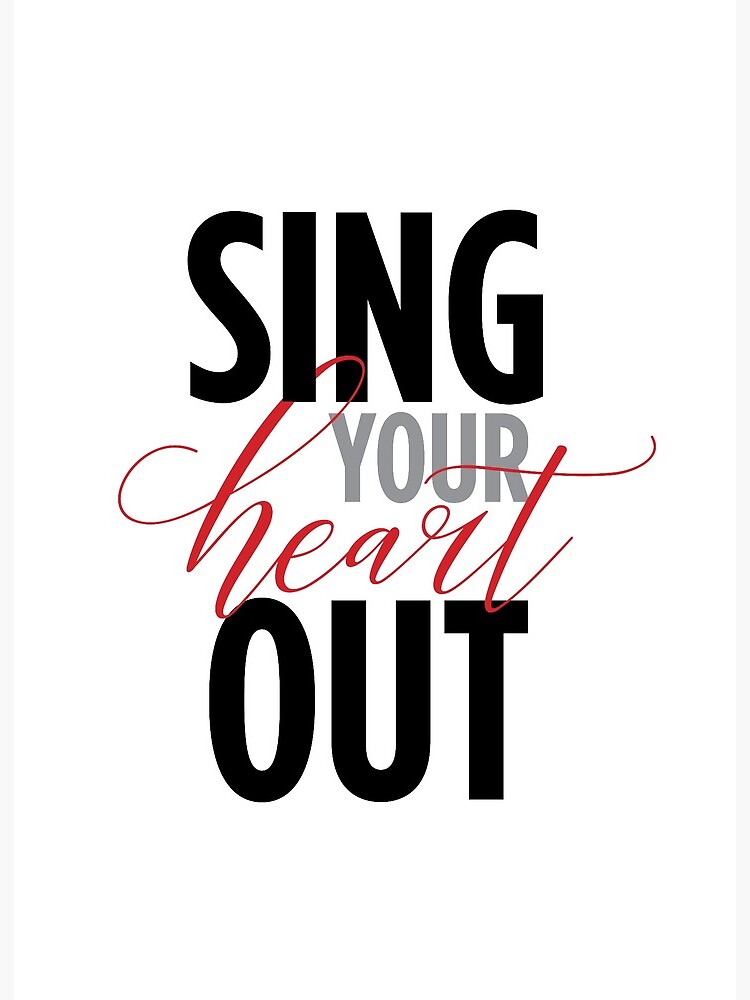 "Sing Your Heart Out" Art Board Print for Sale by rofocreative | Redbubble