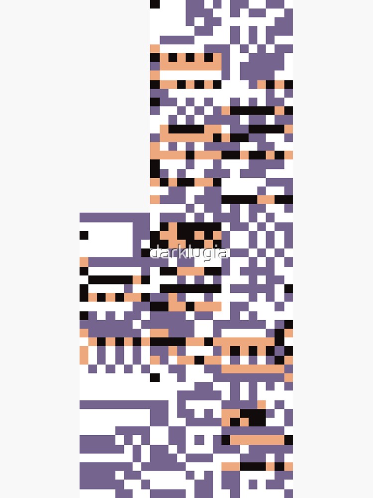 "Missingno." Sticker for Sale by darklugia | Redbubble