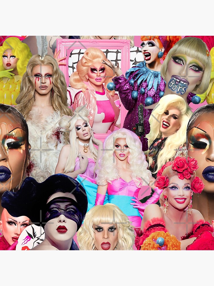 "rupaul drag race collage" Poster by NaturalBornGoth | Redbubble