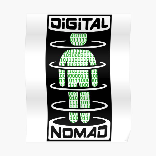 "Digital Nomad" Poster by 6handsdesign | Redbubble
