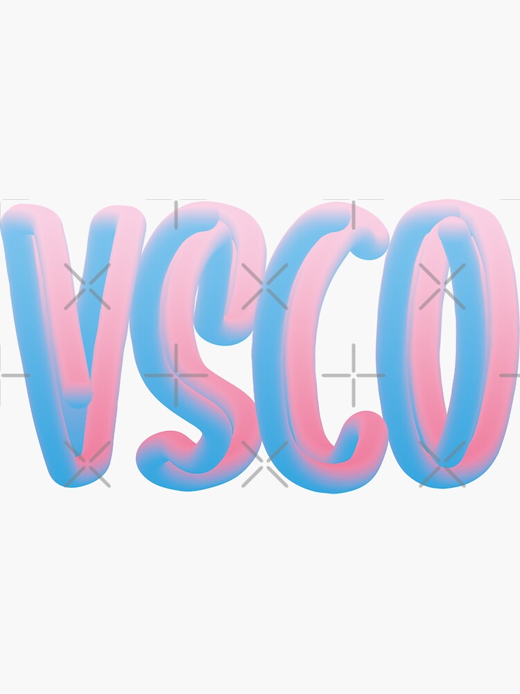 "VSCO (Colorful Logo Art II)" Sticker by SassyClassyMe | Redbubble