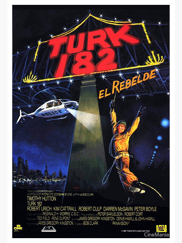"Turk 182! movie poster" Sticker by CineMania | Redbubble