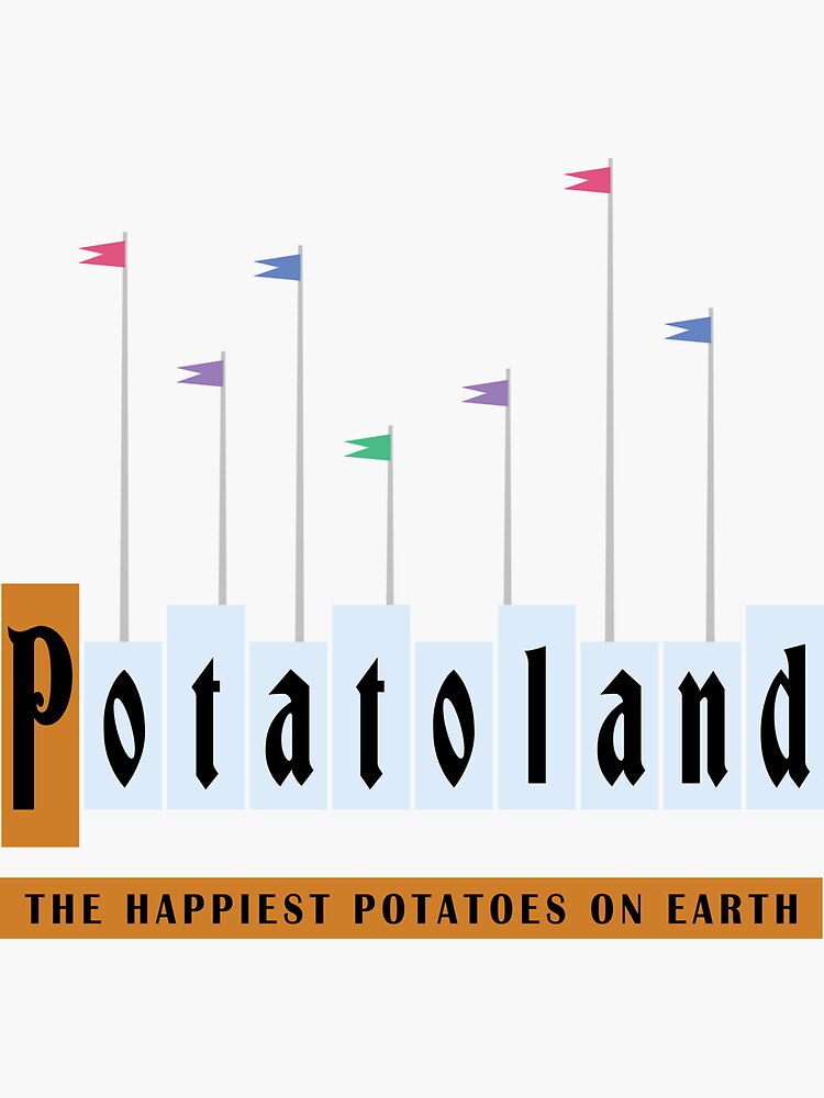 "Potatoland" Sticker for Sale by jinigo1 | Redbubble