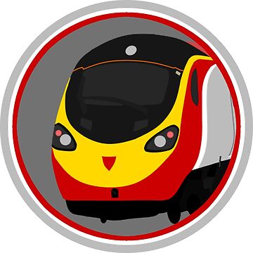 "Pendolino in circle art" Sticker for Sale by BRfan12345 | Redbubble