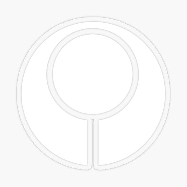 "Halo - Reclaimer symbol (original) (white)" Sticker by sombraptor ...