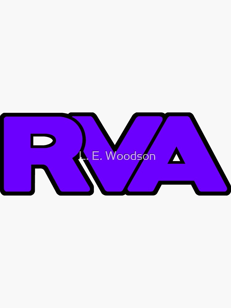 "RVA Logo In Purple - Richmond Virginia" Sticker for Sale by Elizadearg ...