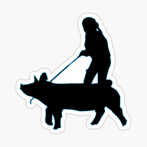 Show Pig Stickers | Redbubble