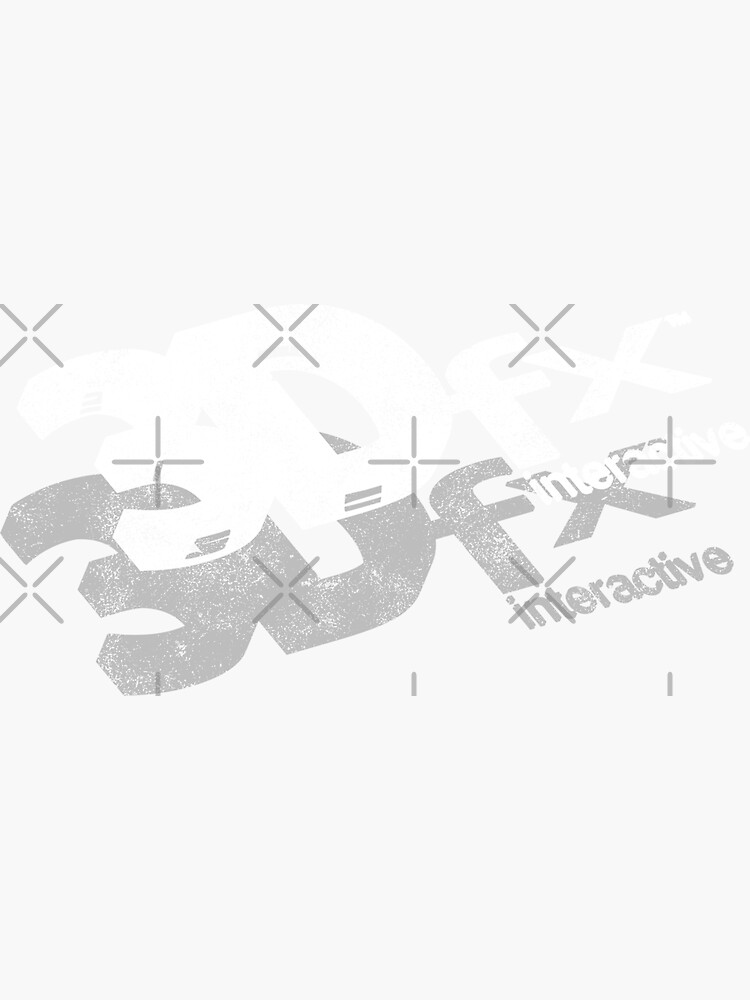 "3Dfx - chip style" Sticker for Sale by CCCDesign | Redbubble