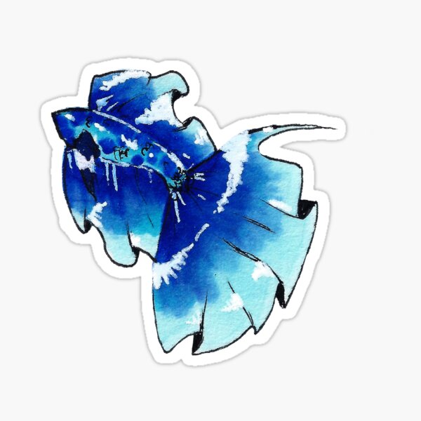 "Blue Fish" Sticker by NauticalMarma | Redbubble